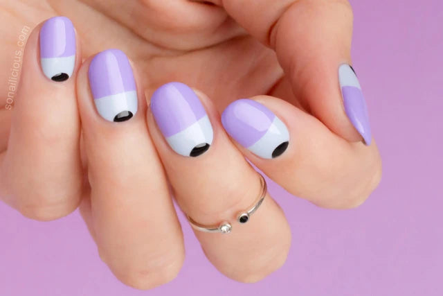Chic and Stylish: Embrace the Trend of Two-Tone Nails